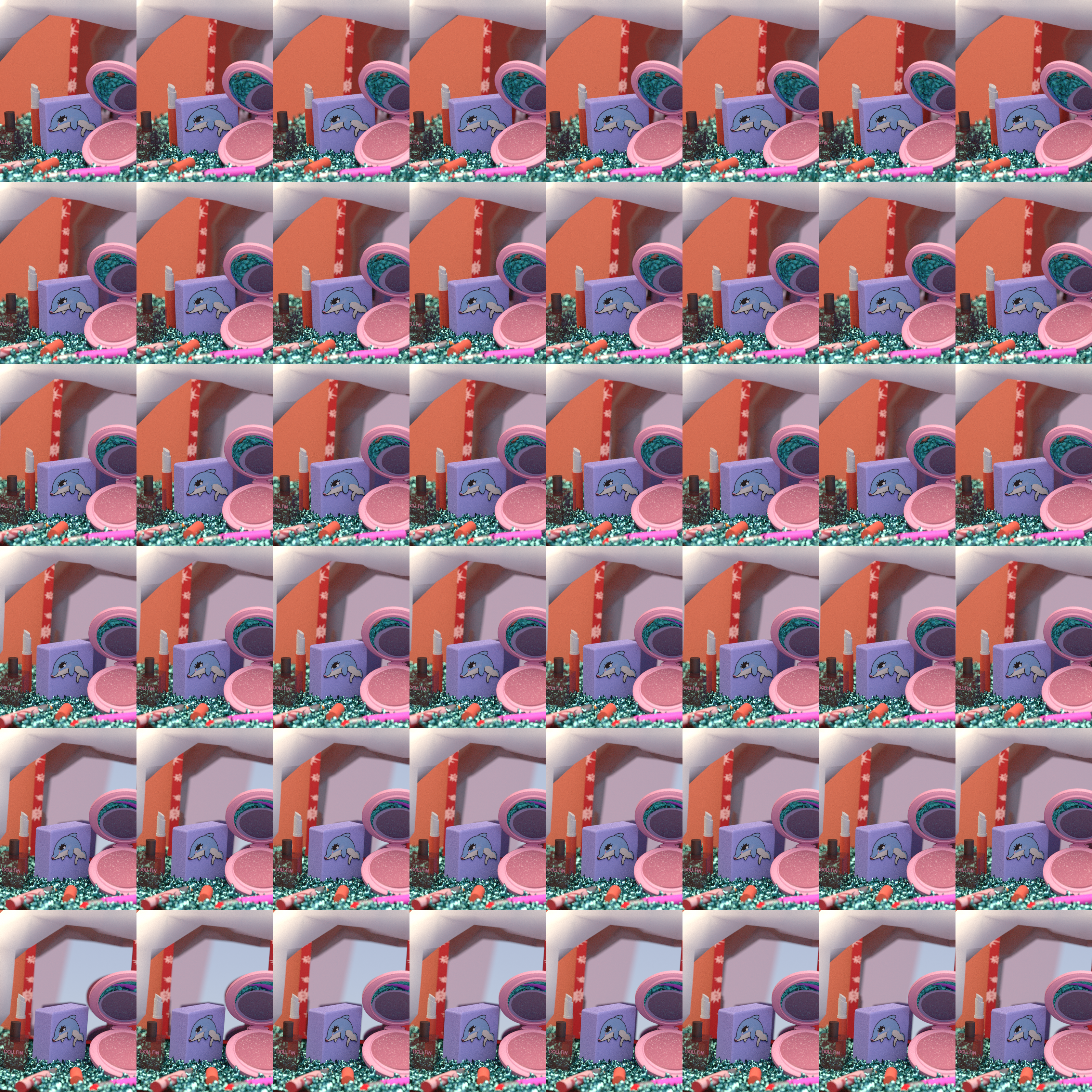 Dollfin Makeup by kidpsychic | Looking Glass Blocks