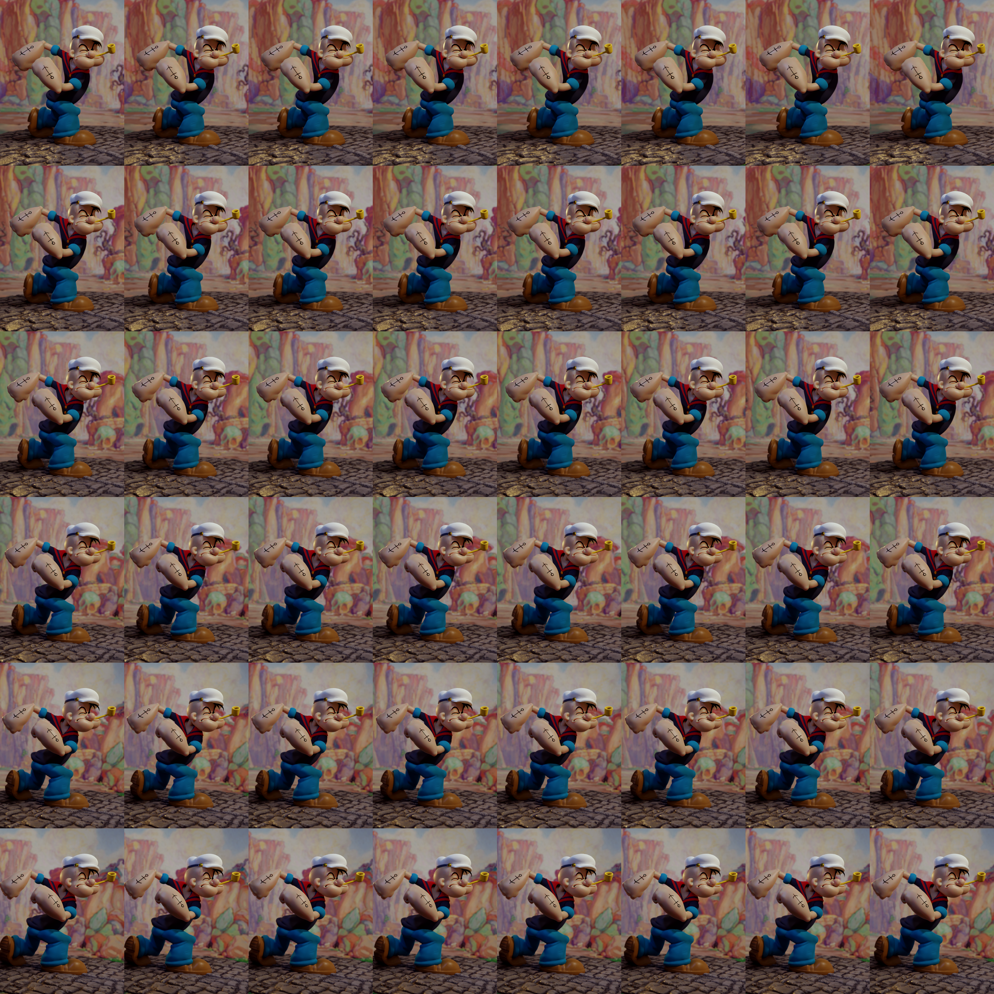 Popeye by eric3dee | Looking Glass Blocks