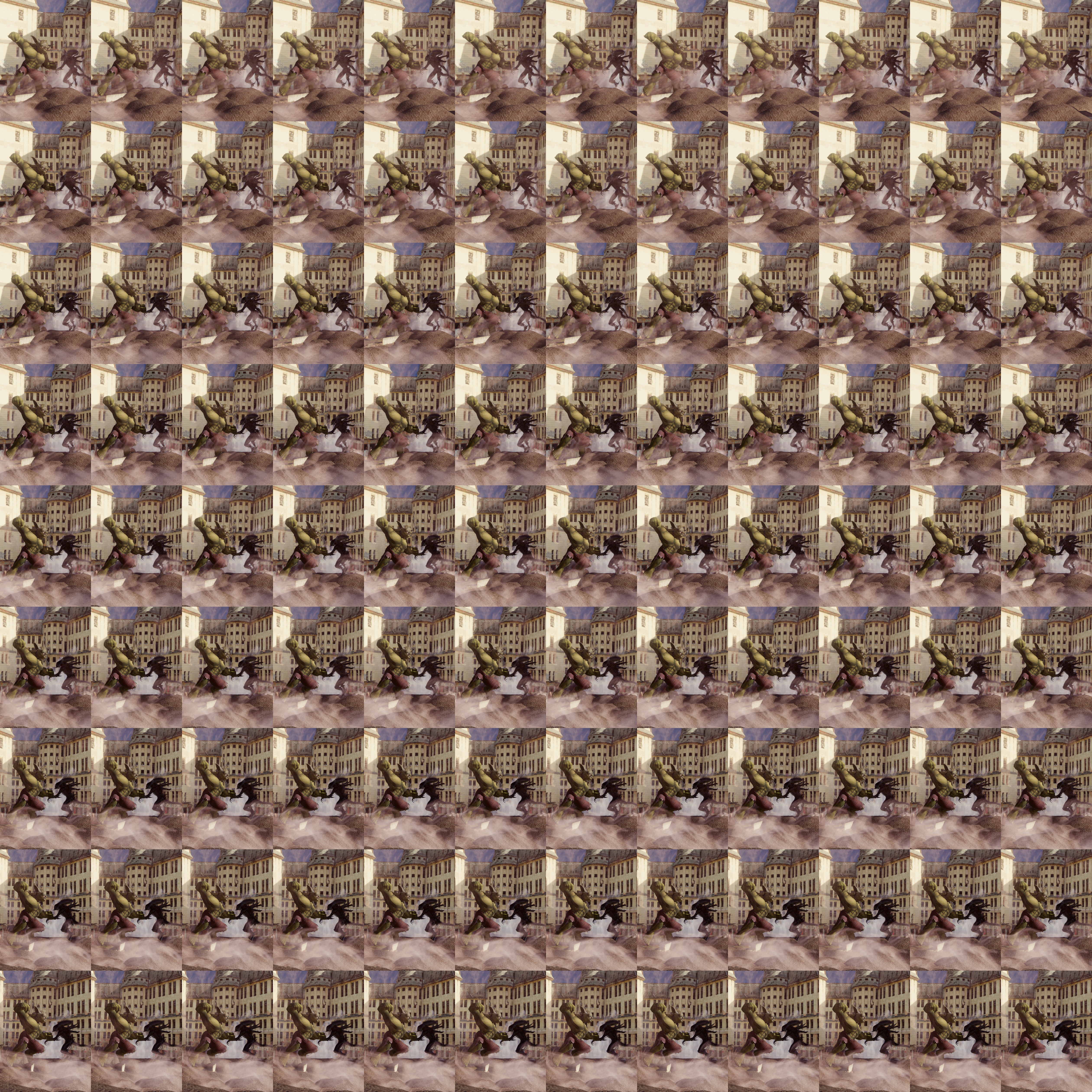 Yoda, the Incredible Bulk vs Xeno Raven by Arturo J. Real | Looking ...